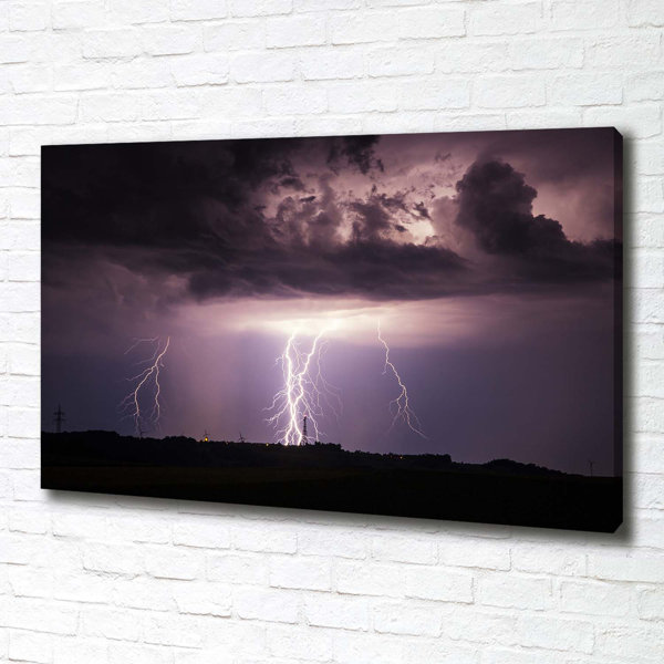 Brayden Studio Thunderstorm - Kunstdrucke auf Leinwand - Wrapped Canvas | Wayfair.de
